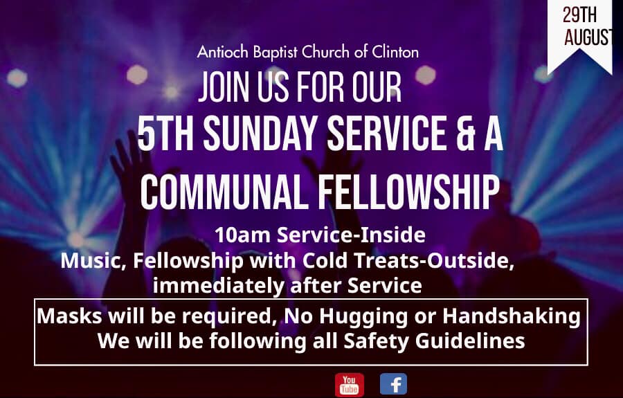 Church 5th Sunday – Antioch Baptist Church of Clinton